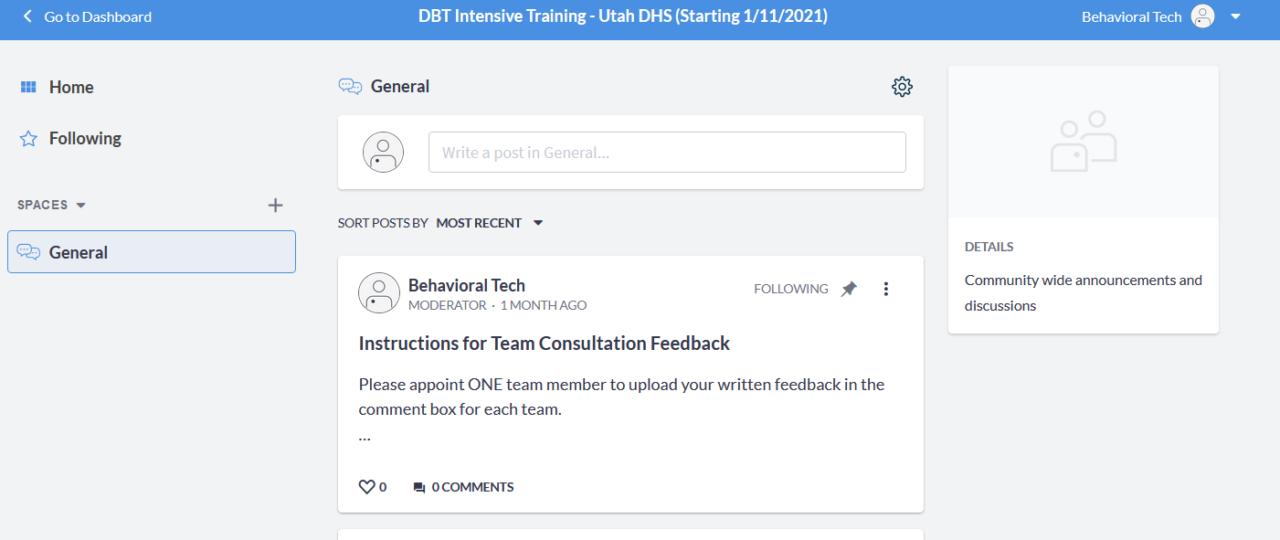 Learning Management System - Behavioral Tech Institute